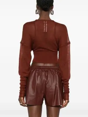 Rick Owens Fine-knit Cropped Jumper