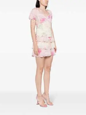 LoveShackFancy Floral-print Minidress
