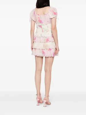 LoveShackFancy Floral-print Minidress