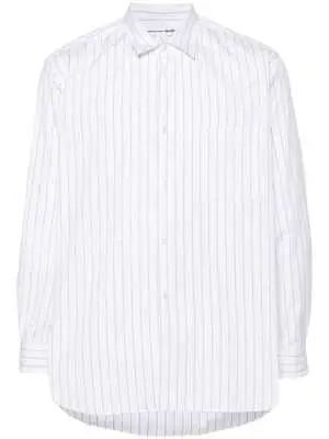 Comme Des Garçons Striped Cotton Shirt - Neutrals