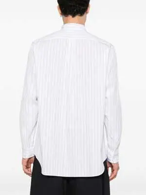 Comme Des Garçons Striped Cotton Shirt - Neutrals