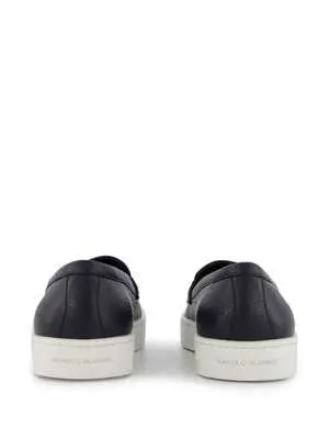 Manolo Blahnik Ellis Leather Loafers - Blue