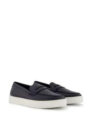 Manolo Blahnik Ellis Leather Loafers - Blue