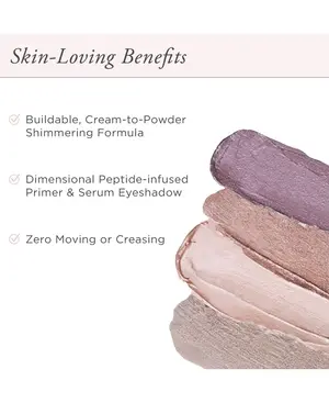 PUR MINERALS Pur On Point Tint Creamy Eyeshadow & Primer With Peptides - Silk