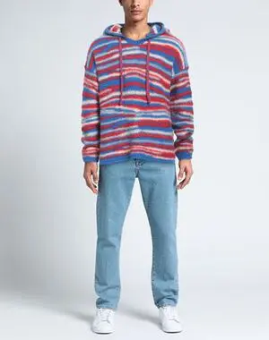ERL Striped Hooded Sweater - Blue