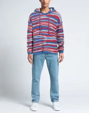ERL Striped Hooded Sweater - Blue