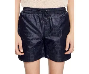 Sandro Square Cross 5 Board/boxer Swim Shorts