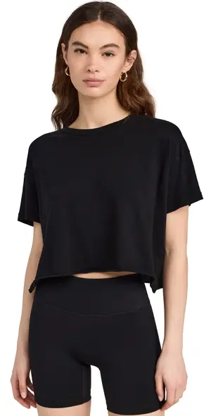 Year Of Ours Yos Cropped Tee - Black