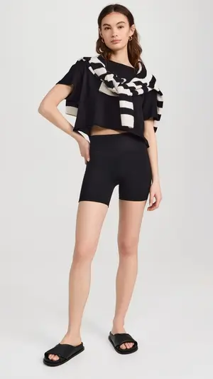 Year Of Ours Yos Cropped Tee - Black