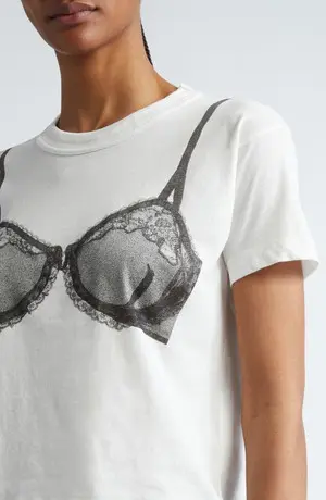 Vaquera Bra Graphic T-Shirt - White | Editorialist