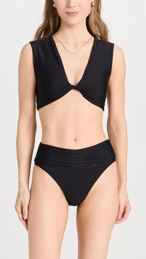Ramy Brook Ivo Bikini Bottoms - Black
