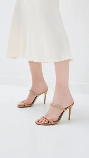 Schutz Taliah Sandal Heels - Light Nude