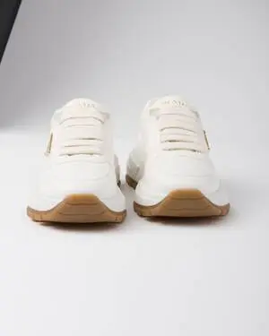 Prada Prax 01 Leather Sneakers - Neutral