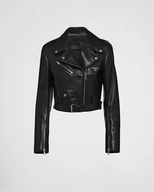 Prada Nappa Leather Biker Jacket