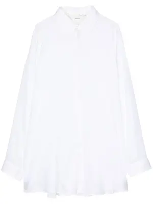Isabel Benenato Long-length Cotton Shirt