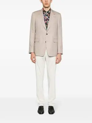LARDINI Mid-rise Tapered Chinos - Neutrals
