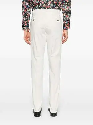LARDINI Mid-rise Tapered Chinos - Neutrals