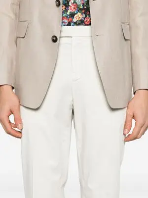 LARDINI Mid-rise Tapered Chinos - Neutrals