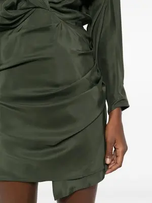 Gauge81 Asuka Draped Silk Dress