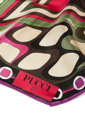 Emilio Pucci Vivara-print Silk Twill Scarf