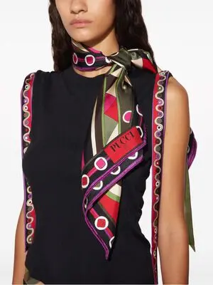 Emilio Pucci Vivara-print Silk Twill Scarf