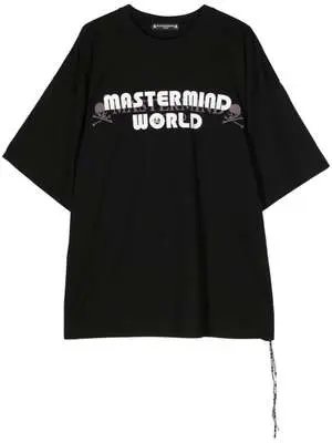 MASTERMIND WORLD Logo-print Cotton T-shirt - Black