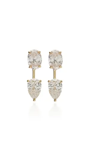VRAI 14k Yellow Diamond Earrings - Gold