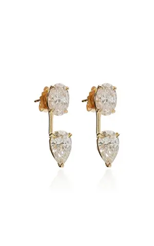VRAI 14k Yellow Diamond Earrings