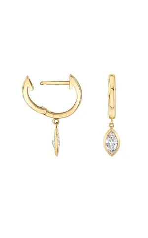 VRAI 14k Lab-grown Diamond Huggie Earrings