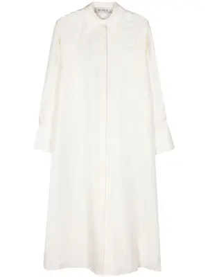 Silk Open Back Midi Dresses