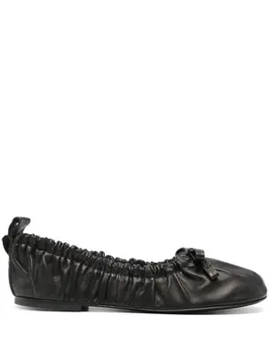 Acne Studios Leather Ballerina Shoes