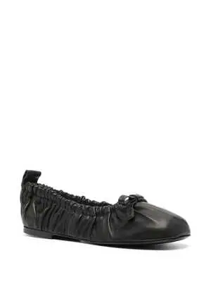 Acne Studios Leather Ballerina Shoes