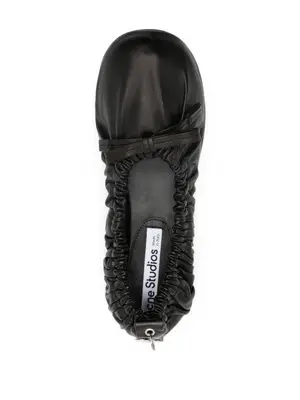 Acne Studios Leather Ballerina Shoes