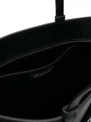 Armani Exchange Logo-plaque Tote Bag - Black