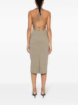 Max Mara Mid-rise Halterneck Dress - Green