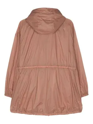 Moncler Airelle Hooded Ripstop Coat - Pink