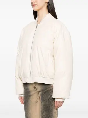 MEOTINE Sol Puffer Bomber Jacket - Neutrals