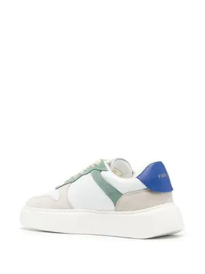 Furla Panelled Leather Chunky Sneakers