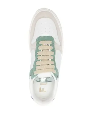Furla Panelled Leather Chunky Sneakers