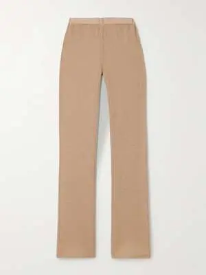 LUDOVIC DE SAINT SERNIN Mermaid Open-knit Cotton-blend Pants