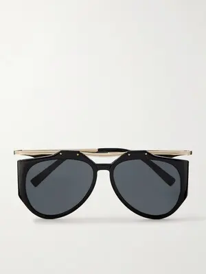 Saint Laurent SAINT LAURENT Eyewear Amelia Aviator-style Sunglasses Black