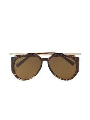 Saint Laurent Amelia Tortoiseshell Sunglasses Tortoiseshell