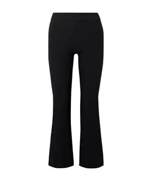 HIGH SPORT Kick It Cropped Flared Pants - Black
