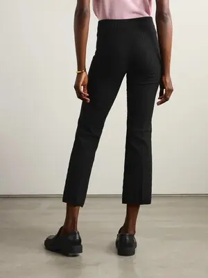 HIGH SPORT Kick It Cropped Flared Pants - Black