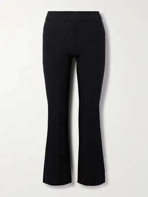 HIGH SPORT Kick It Cropped Flared Pants - Black