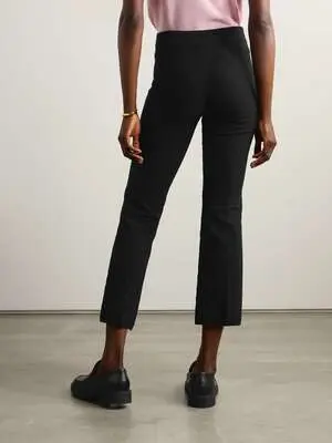 HIGH SPORT Kick It Cropped Flared Pants - Black