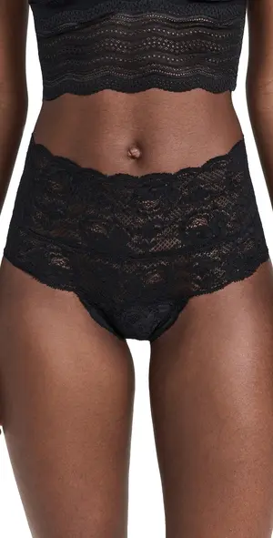 Cosabella High Rise Bikini Briefs - Black