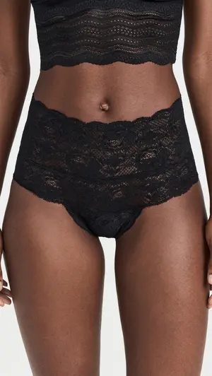 Cosabella High Rise Bikini Briefs - Black