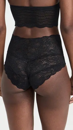 Cosabella High Rise Bikini Briefs - Black