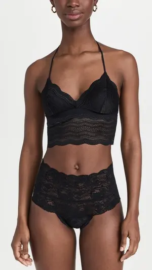 Cosabella High Rise Bikini Briefs - Black